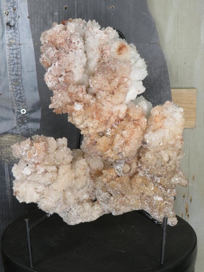 Big Beautiful Cave Calcite Stalactite formation on Crystal w/Stand ...