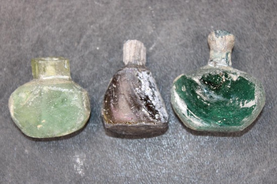 (3) Ancient Roman Glass Bottles from the Roman Empire (ONE$) | Art ...