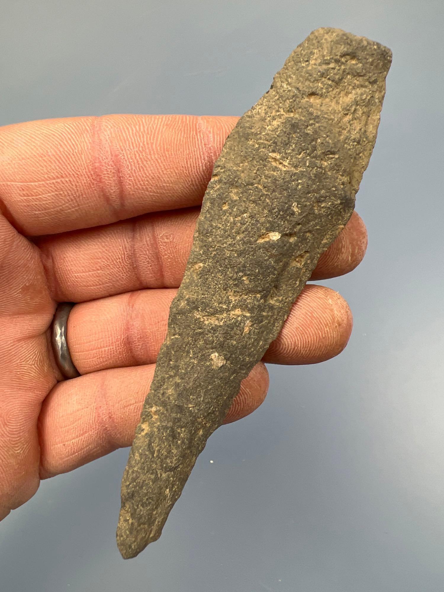 LARGE 4 1/2" Bare Island, Argillite Arrowhead, | Proxibid