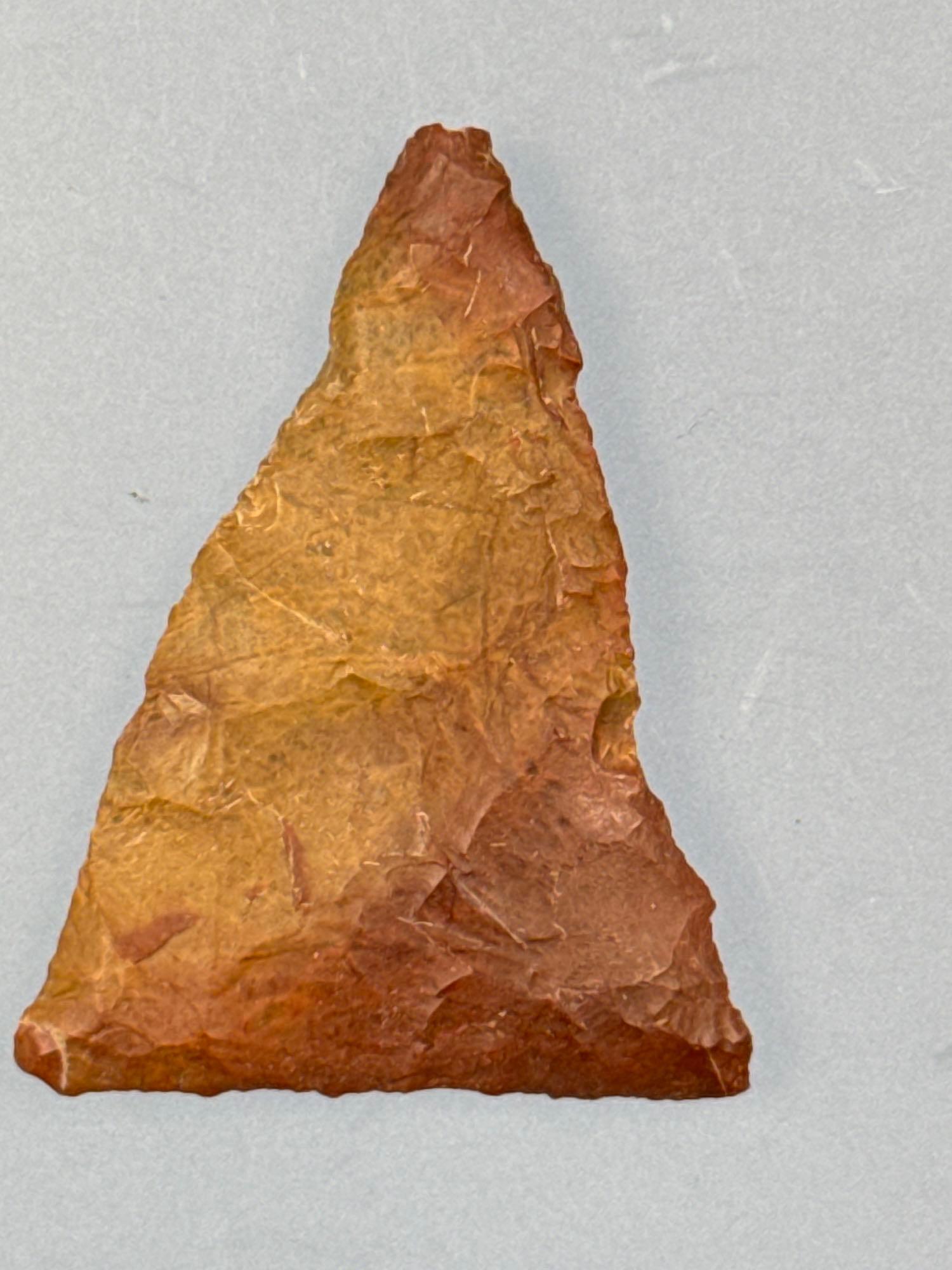 SUPERB 1 1/2" Heat Treated Jasper Triangle Point, | Proxibid