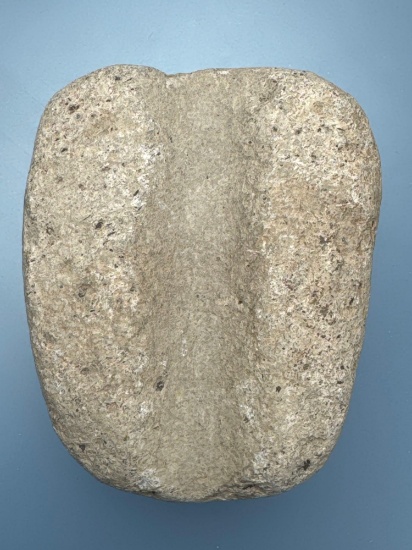3 1/4" Abrading Stone, Nice Example of the Type, Well-Defined Grooved ...