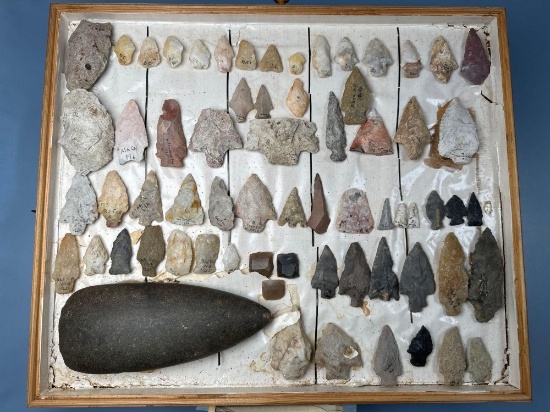 UNIQUE Frame of Artifacts from Governor Carvel (Former Governor of ...