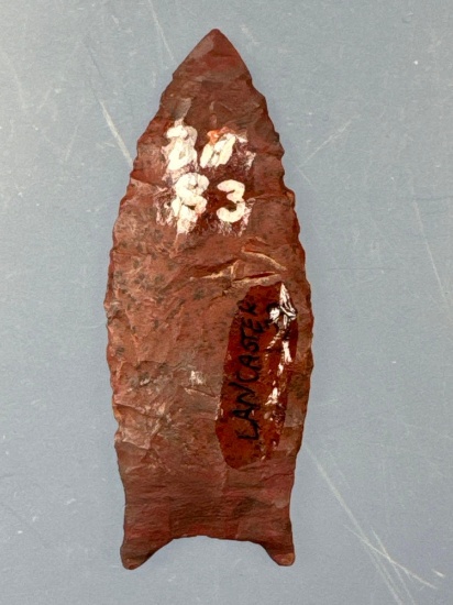 NICE 2 1/8" Red Jasper Barnes Clovis, Restored Tip and base, Bainbridge ...