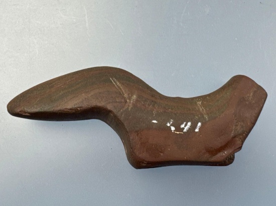 STUNNING 3 1/4" Red Banded Slate Birdstone, Found in Central New York ...