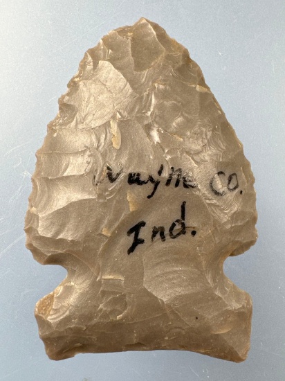 1 3/4" Hornstone Big Sandy Point, Found in Wayne Co., Indiana, Ex ...