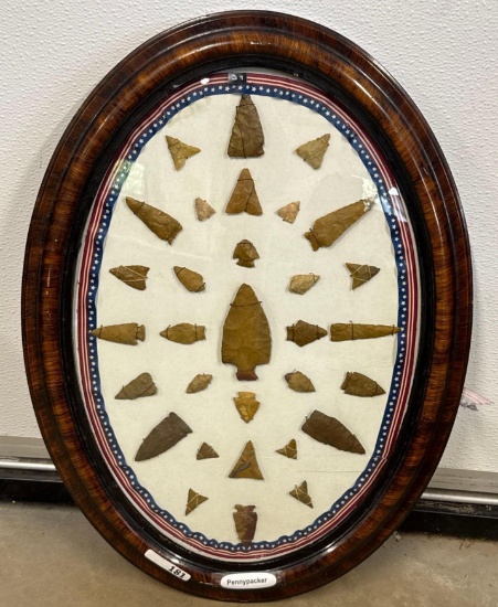 HIGHLIGHT 32 Jasper Arrowheads, Ex: Pennypacker (Governor of PA in 1900 ...