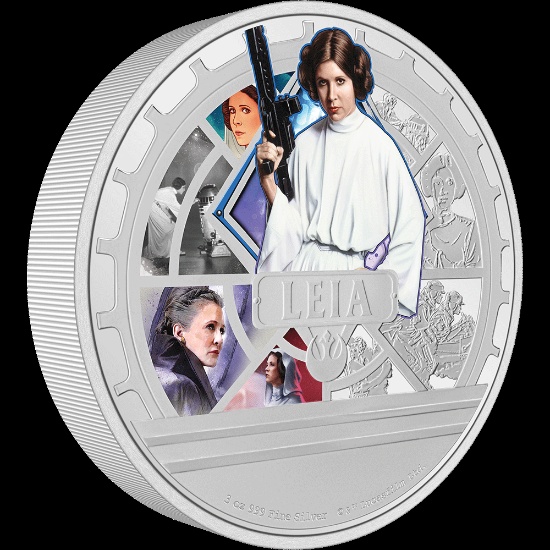 Star Wars(TM) Princess Leia(TM) 3oz Silver Coin | Coins & Currency ...
