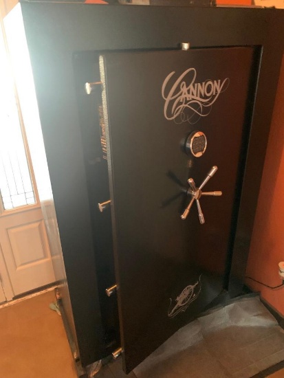 Cannon gun safe w/ new keypad/ dehumidifier (48 gun) | Online Auctions ...