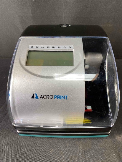 Acroprint ES700 Atomic Time Recorder Punch Card Time Clock System | Industrial Machinery ...