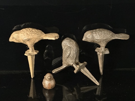 (3) Vintage Cast Iron Bird Garden Hose Guide | Art, Antiques ...