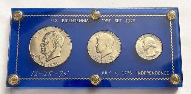 1976 U.S. Bicentennial Coin Set (3-coins) | Proxibid