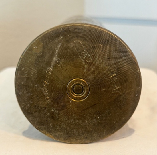 Primed 75mm Military Shell Casing 7" Tall 1948 Type I M5AI | Guns ...