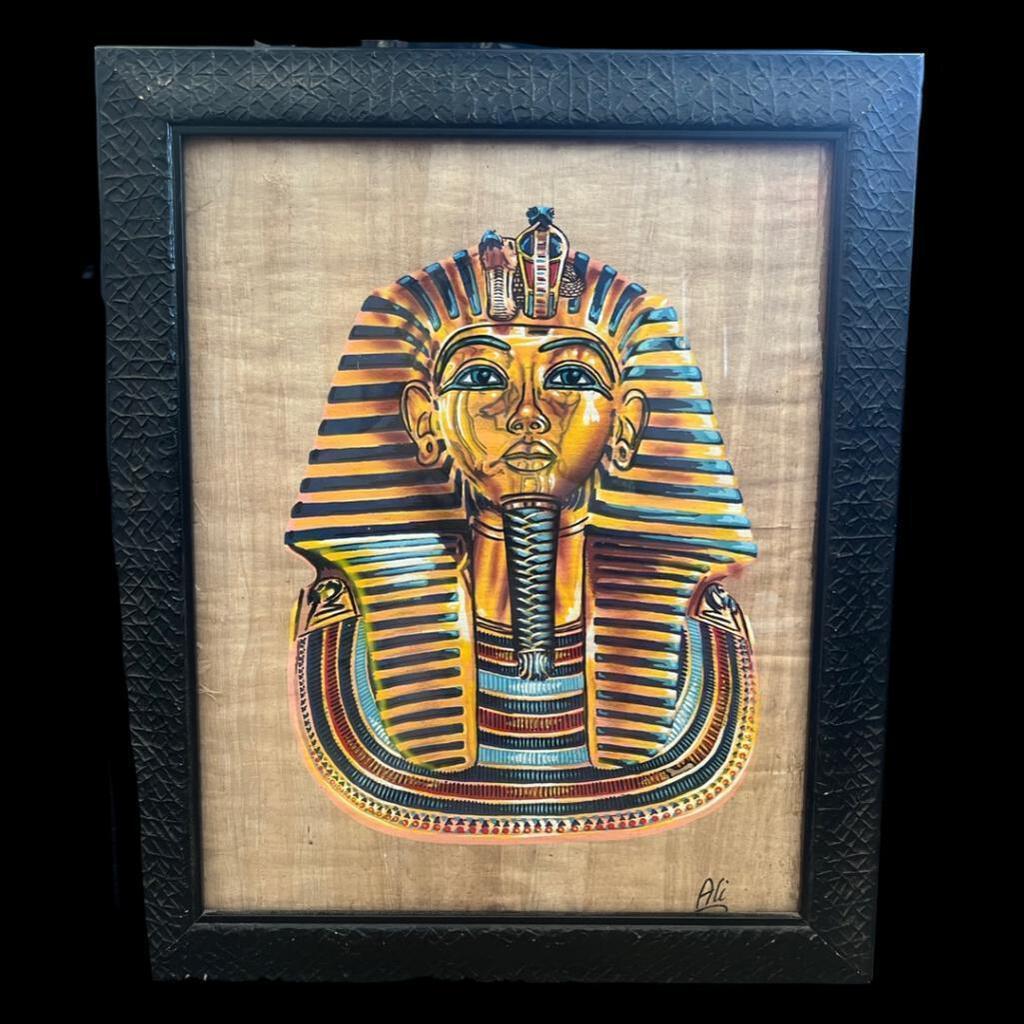 Framed Papyrus Signed Ancient Egyptian King | Proxibid