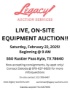 Legacy Auction Services, LLC Auction Catalog - February 2025 Live On ...