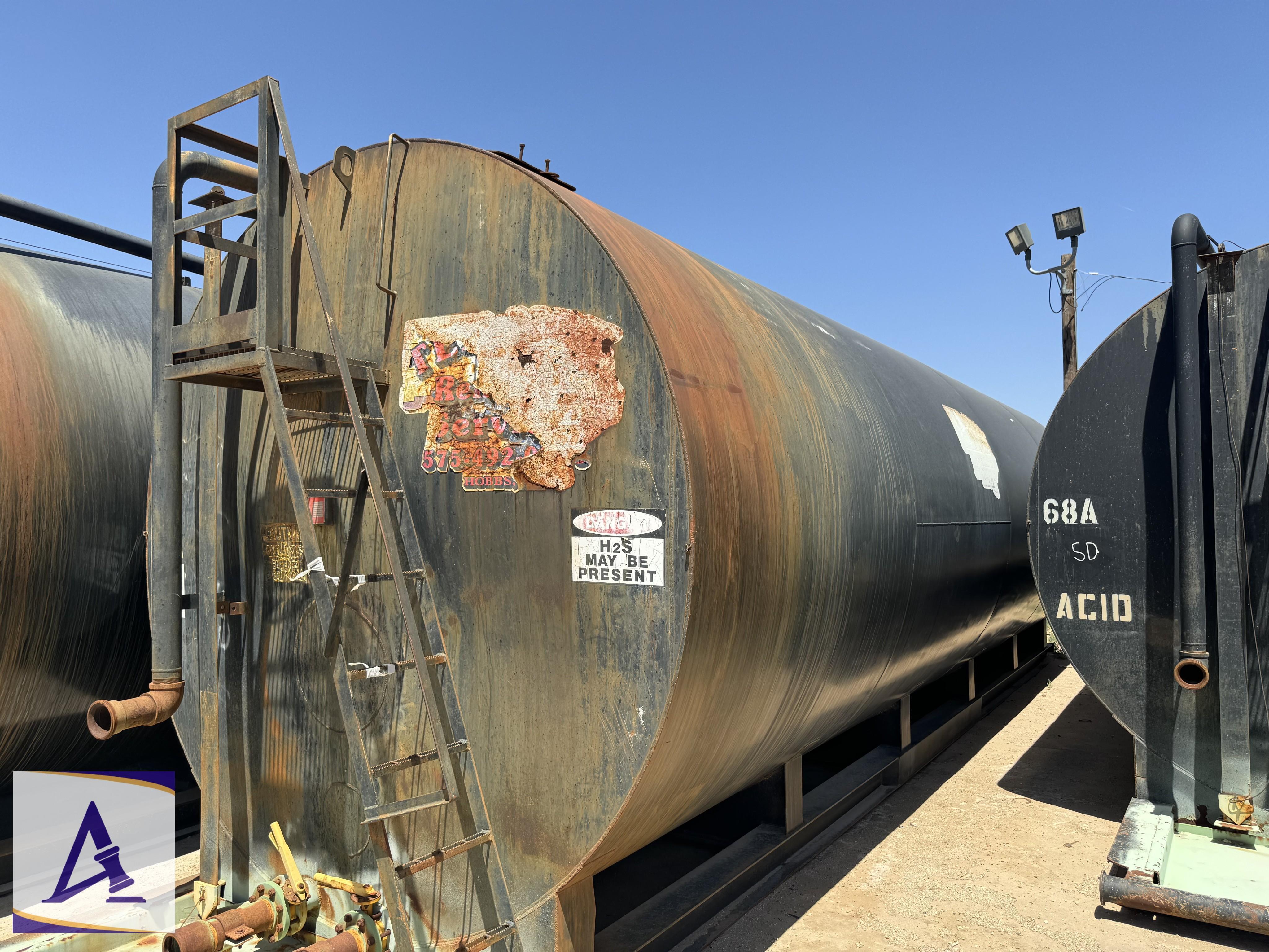 500-BBL Round Acid Tank - Clean Inside! - BILL OF | Proxibid