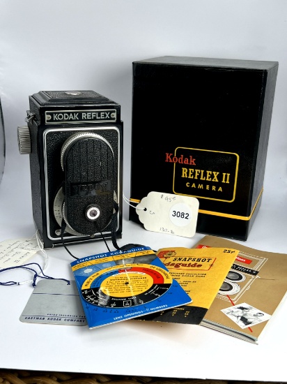 Kodak Reflex II TLR Camera with Kodak Ektar f3.5 Lens and Original ...