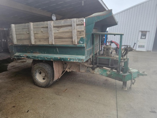 Homemade Dump Trailer, motor runs well, dump works well, bumper hitch ...