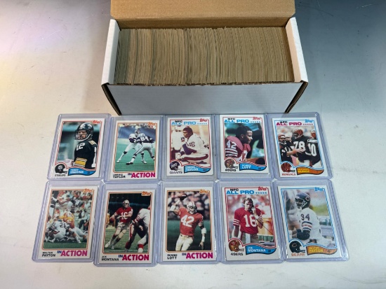 1982 Topps Football Complete Set w/ LT, Lott RCs + Montana 2nd yr ...