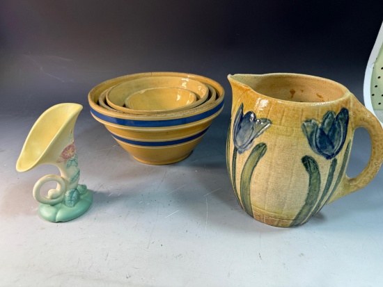 LOCAL PICKUP ONLY- Pottery Lot, all Chipped/ Cracked/ Repaired, pitcher ...