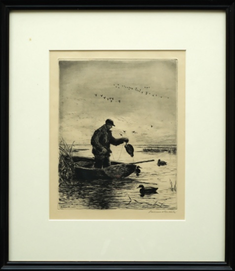 Roland Clark (1874-1957), three matted and framed etchings. | Art ...