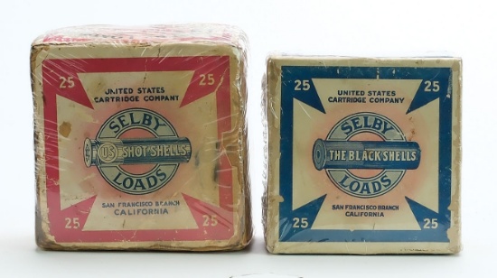 TWO SCARCE SELBY SHOT SHELL BOXES. | Guns & Military Artifacts Ammo ...