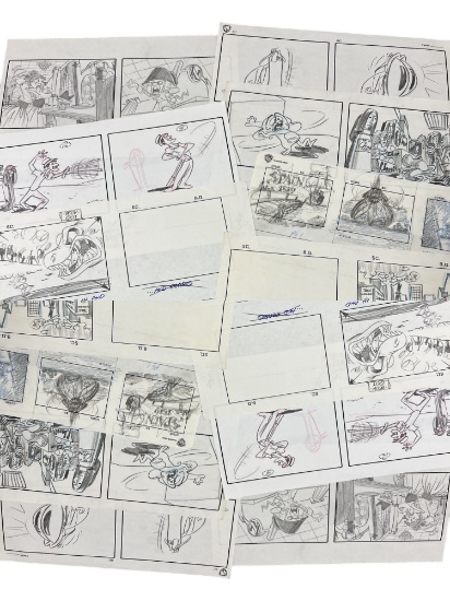 Vintage Original Warner Bros Animaniacs Storyboard Art Drawing ...