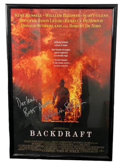 Movie Poster Backdraft signed by William Baldwin 24" x 36" | Art ...