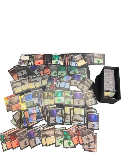 Magic: The Gathering FOIL TRADING CARD COLLECTION LOT 600 CARDS MIX ...