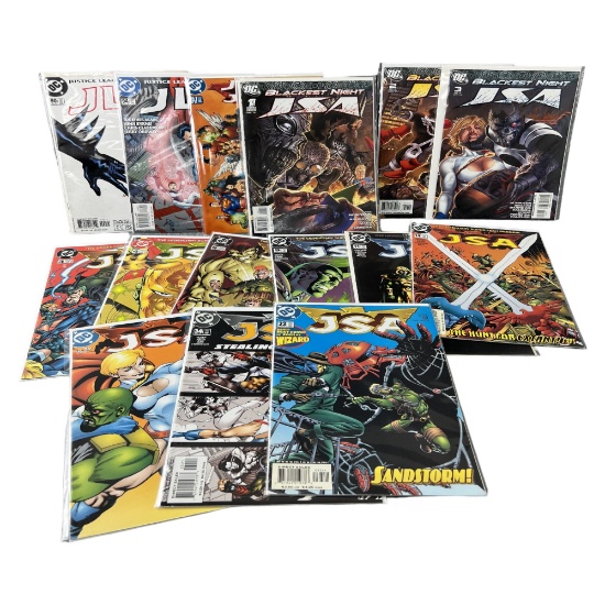 COMIC BOOK COLLECTION JLA JSA DC 15 LOT | Art, Antiques & Collectibles ...