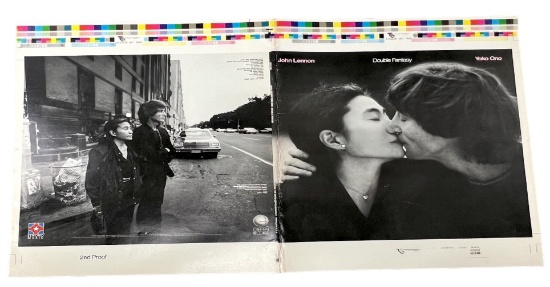 Original Vintage Vinyl Album Cover Printers Proof The Beatles John ...