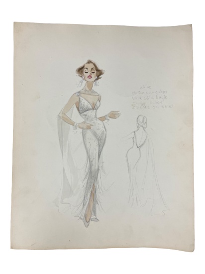 Vintage Sketch Art Costume Design Drawing Production By Bob Robert ...