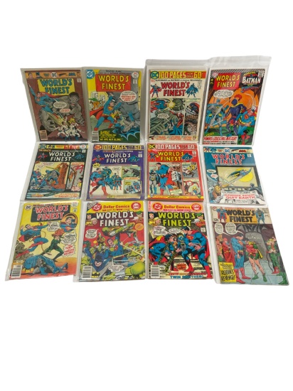 Vintage Worlds Finest Marvel DC Comic Book Collection Lot of 14 ...