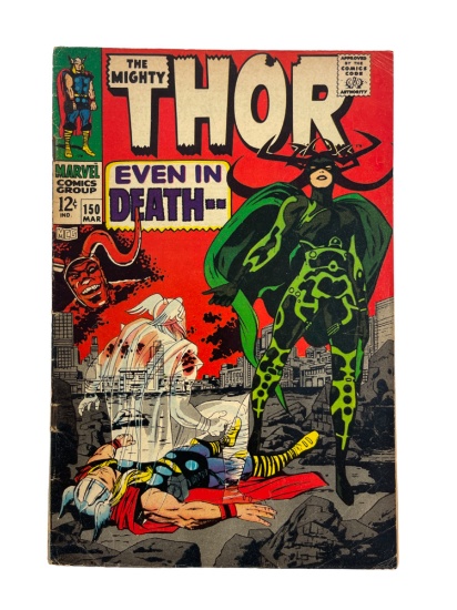 The Mighty Thor #150 Marvel 1st Hela Cover Comic Book | Art, Antiques ...