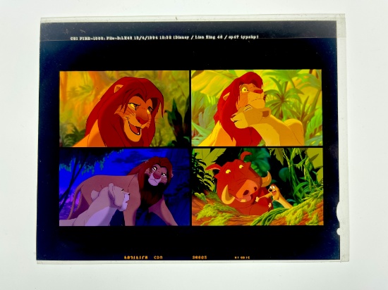 RARE ORIGINAL Disney CEL PROOF PHOTO NEGATIVE The Lion King | Art ...