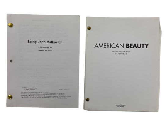 Being John Malkovich & American Beauty Screenplay Movie Scripts | Art ...