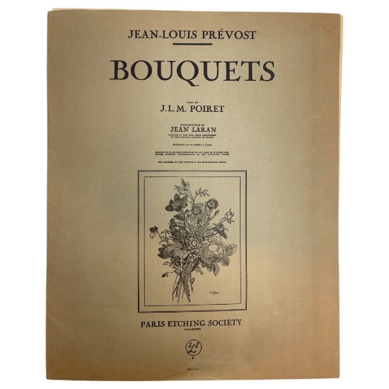 JEAN LOUIS PREVOST BOUQUETS ETCHING SET OF 5 PARIS 1945 | Art, Antiques ...