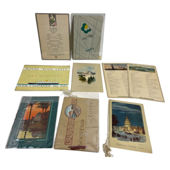 Vintage Maritime Cruise Liner Ship Brochure Epherma Collection Lot ...
