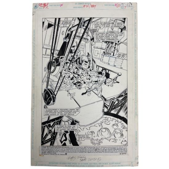DC Forgotten Realms Original Storyboard Production Comic Art Signed by ...