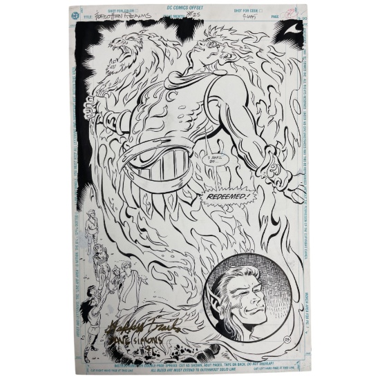 DC Forgotten Realms Original Storyboard Production Comic Art Signed by ...