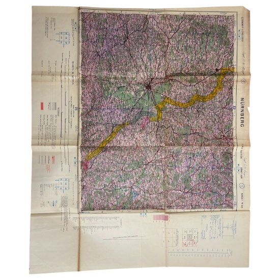 WWII WW2 German Map Original War Plans Rare Original | Guns & Military ...