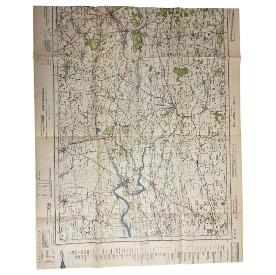 WWII WW2 German Map Original War Plans Rare Original | Guns & Military ...