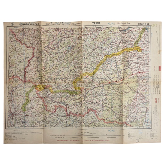 WWII WW2 German Map Original War Plans Rare Original | Guns & Military ...