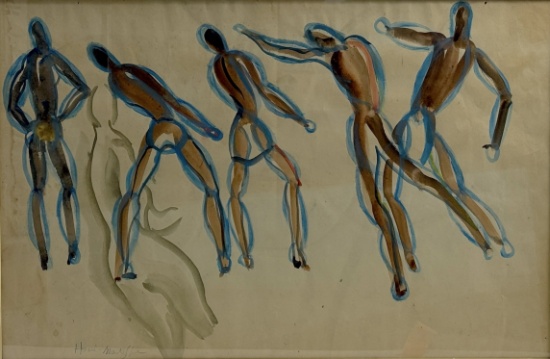 Henri Matisse Watercolor on Paper Drawing Study | Art, Antiques ...