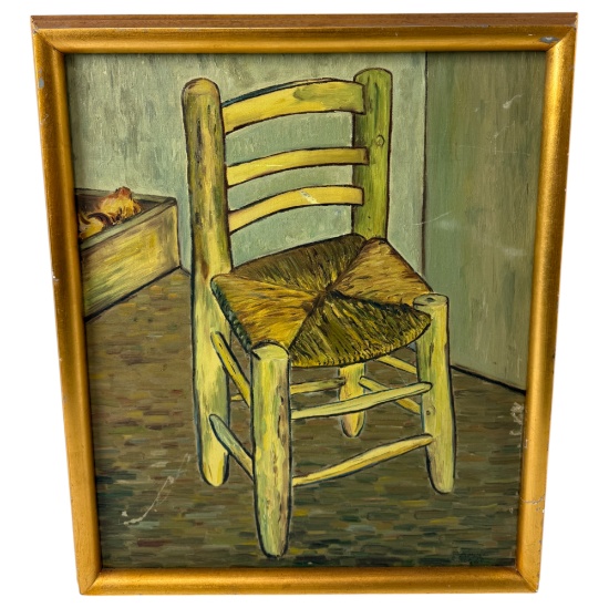 Impressionists Art Reproduction of Van Goghs Chair by Kazuko Miyamoto ...