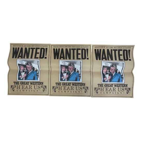 Wanted Poster Set - The Great Western Campaign | Online Auctions | Proxibid