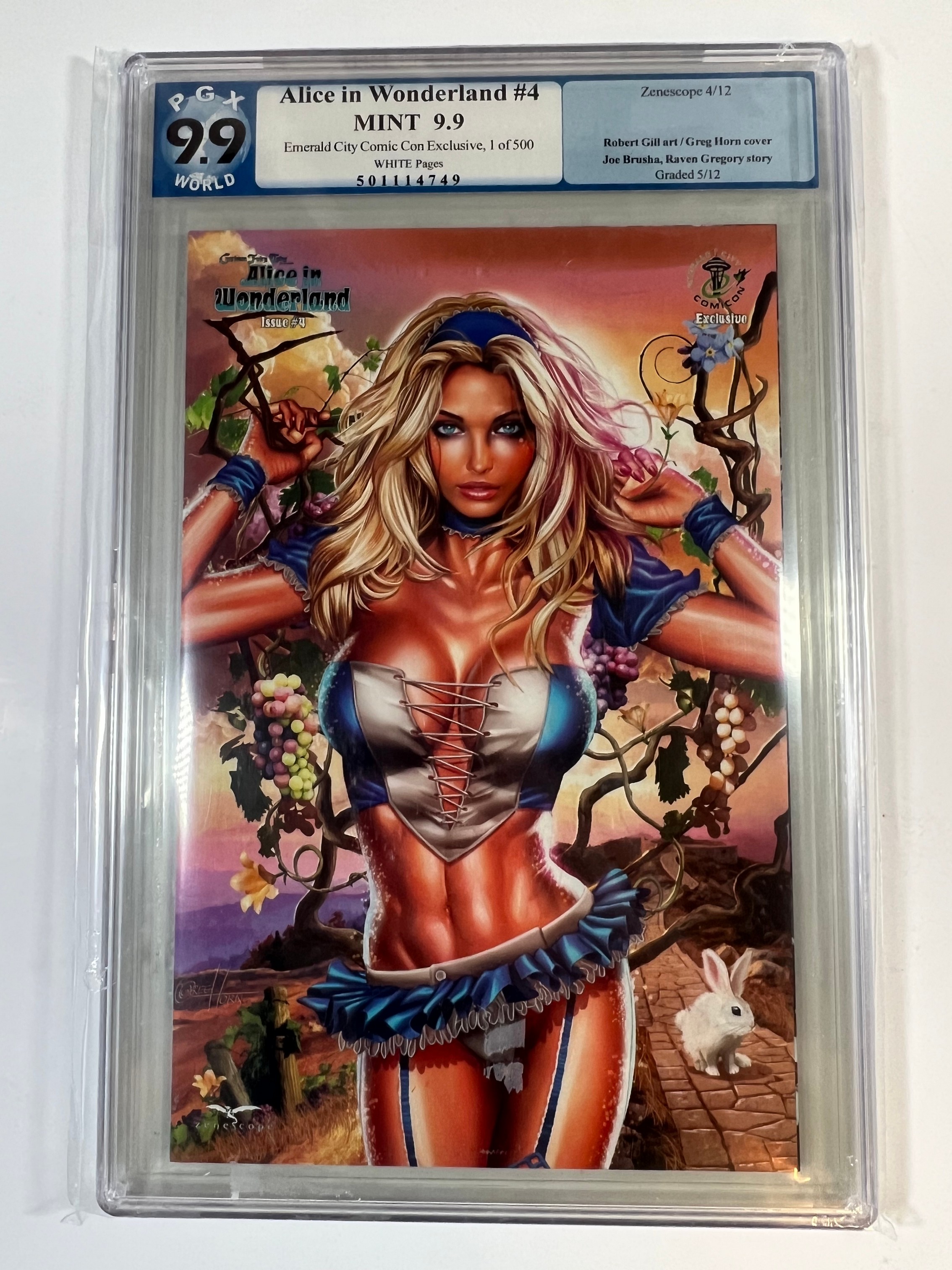 ALICE IN WONDERLAND #4 - ZENESCOPE 12' - PGX MINT | Proxibid