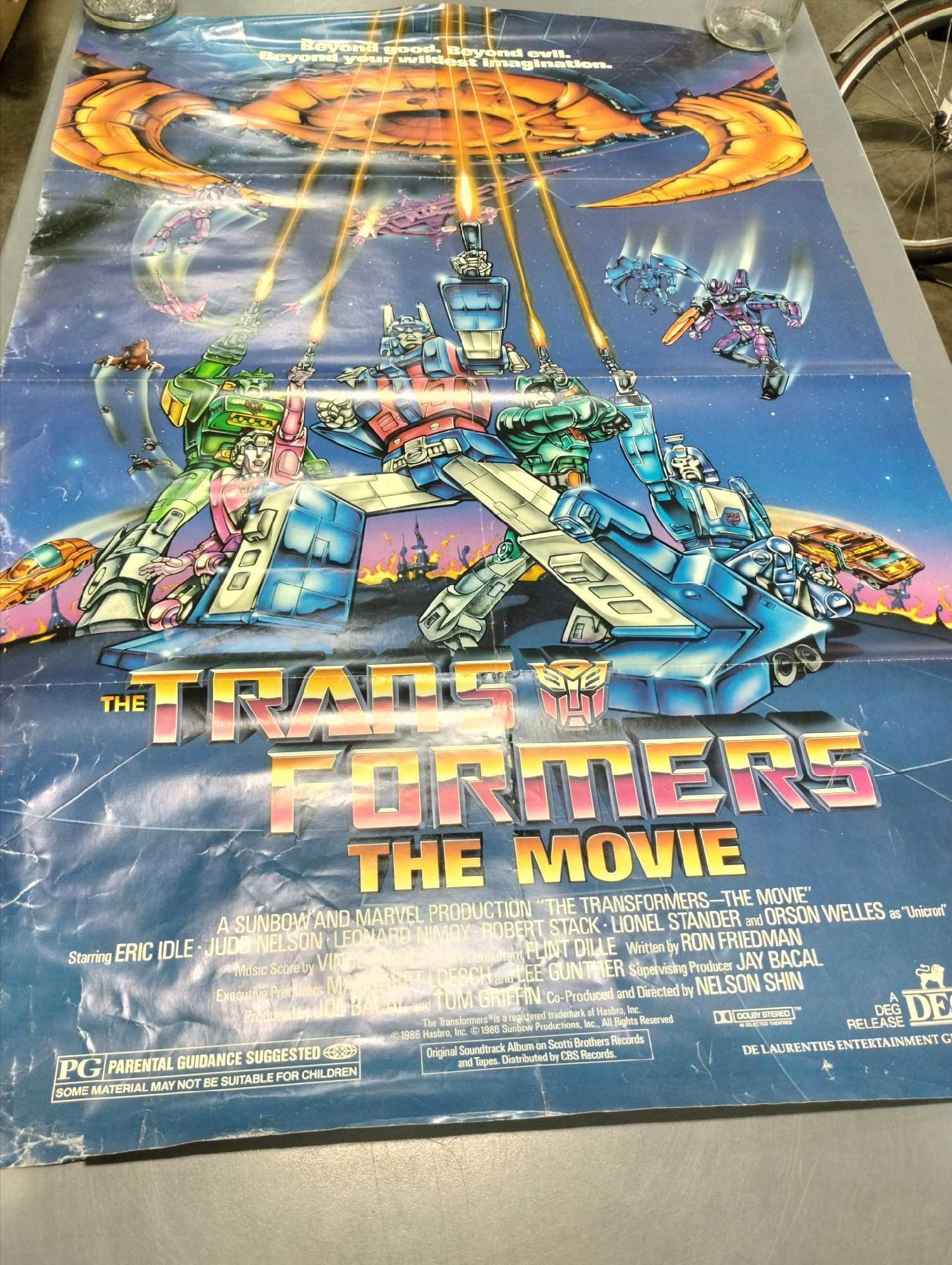 Transformers The Movie 1986 Poster Transformers Movie Wall Art For