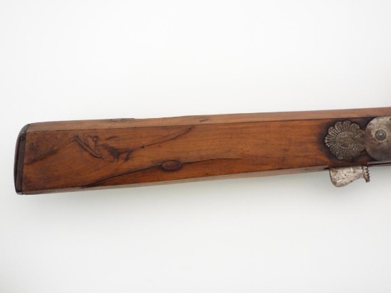 Very Long Early 17th Century Indian Matchlock Torador Musket Rifle ...