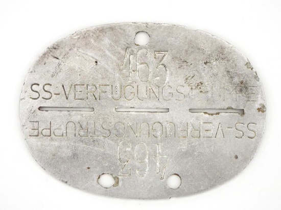 German Wwii Ss Verfugungstruppe Identification Disc Dog-tag | Guns ...