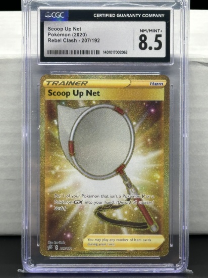 Scoop Up Net 2020 Pokemon Rebel Clash CGC 8.5 NM/MINT+ | Art, Antiques ...